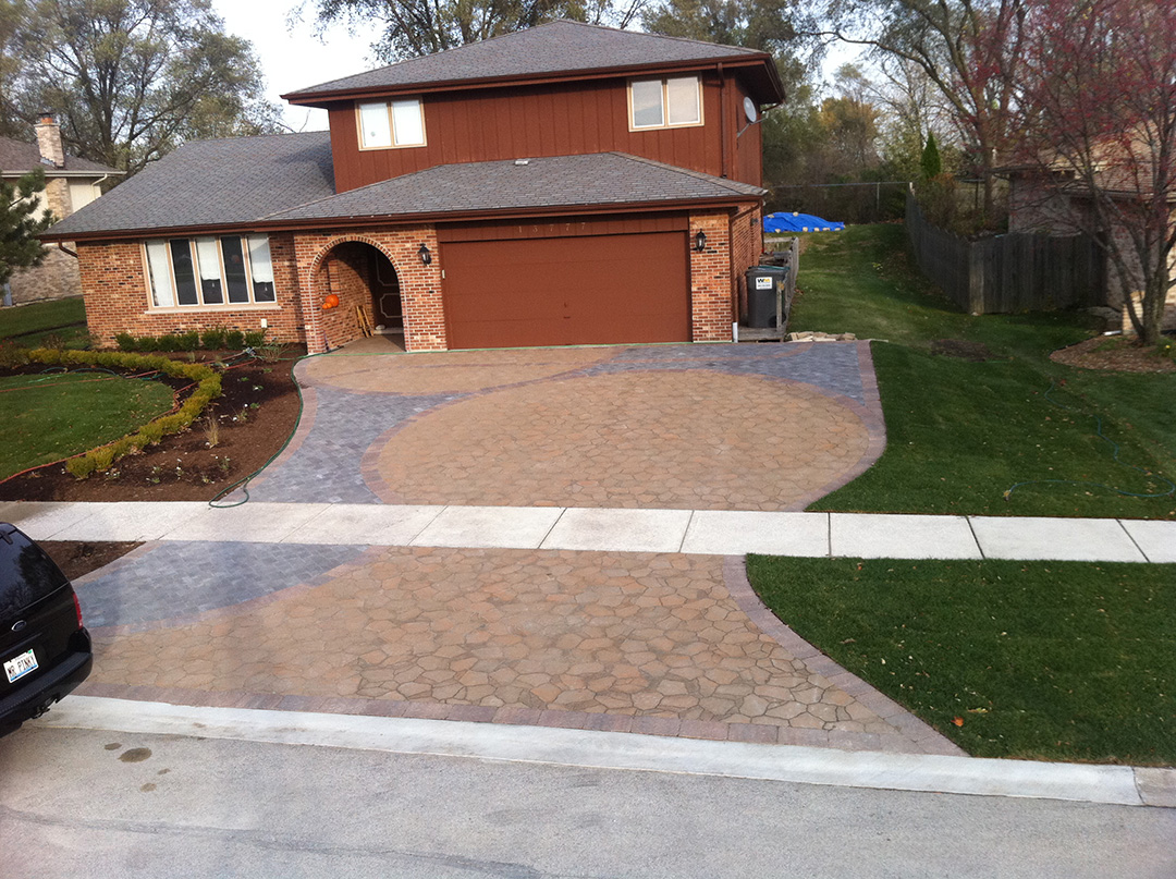 Brick Driveway Installation - scott flanagan landscape